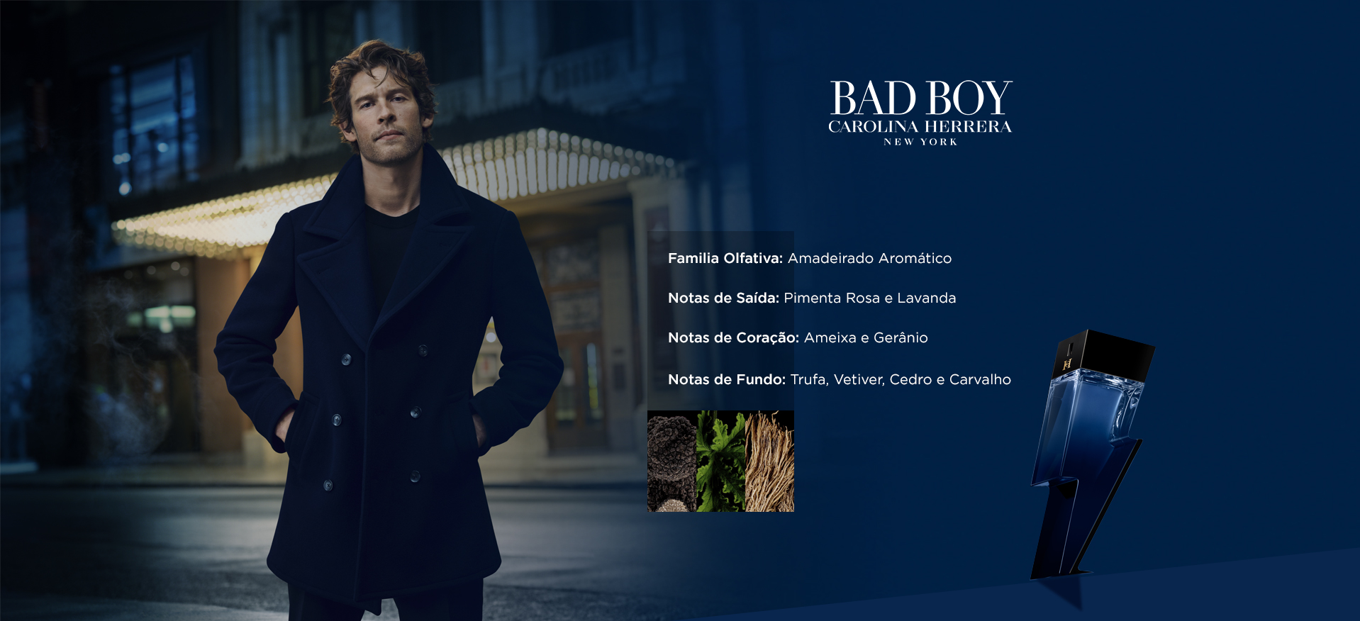 Carolina Herrera Bad Boy Cobalt Energizante e Intenso